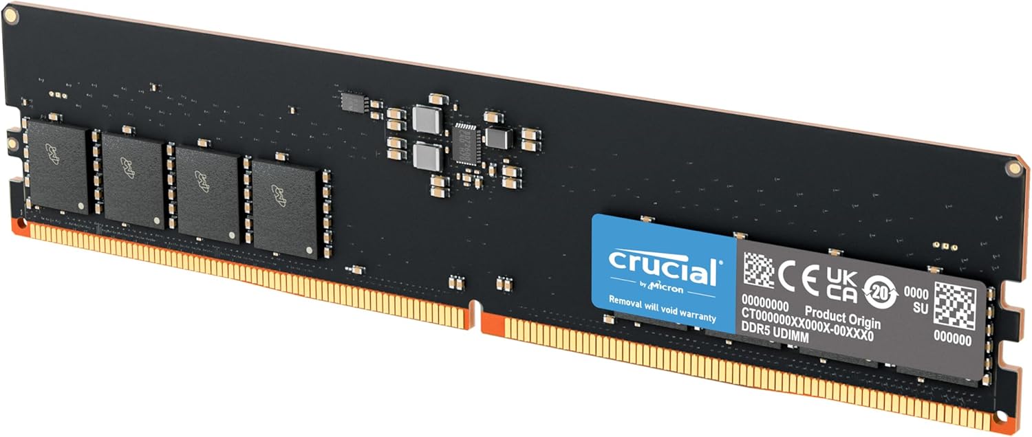 Ram DDR5 Crucial 16GB (16×1) 5600MHz - Marateca